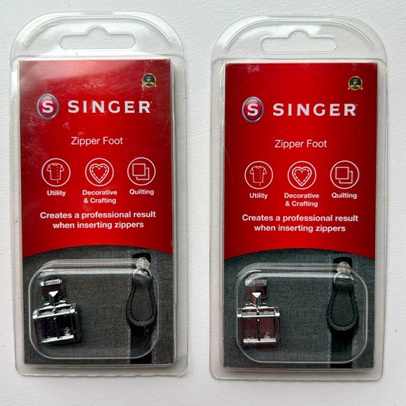 Singer | Other | Nip Bundle Of 2 Singer Zipper Foot | Poshmark